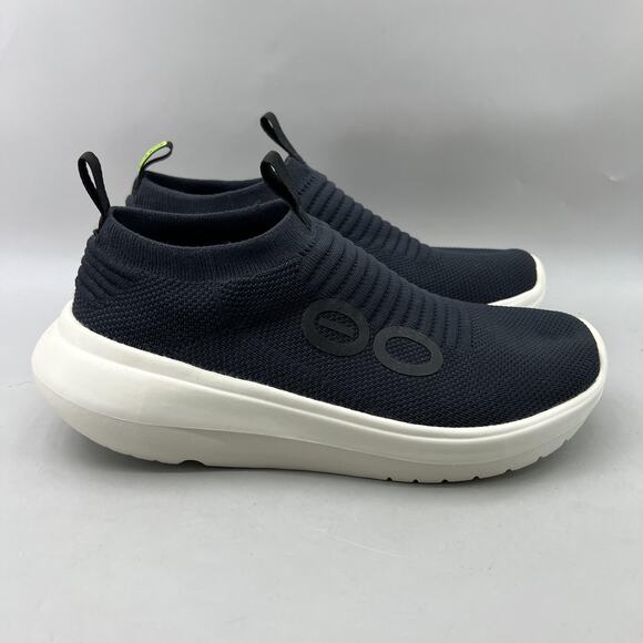 OOFOS | Shoes | Oofos Oomy Zen Slip On Shoes Men Size 9 Black Knit ...